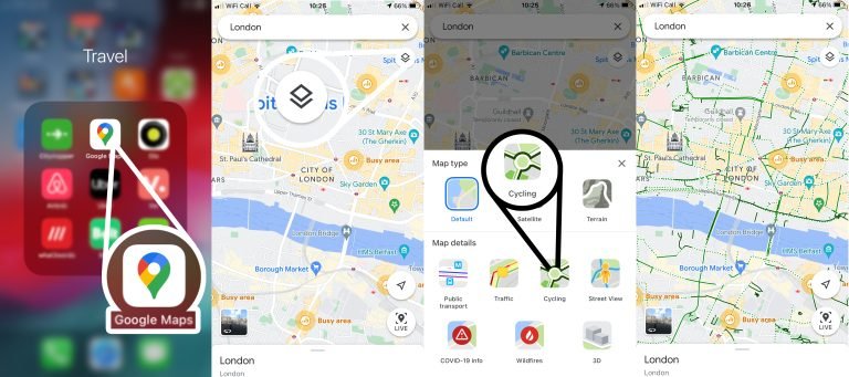 Google Maps Cycle Routes | How to Show Bike Lanes on Google